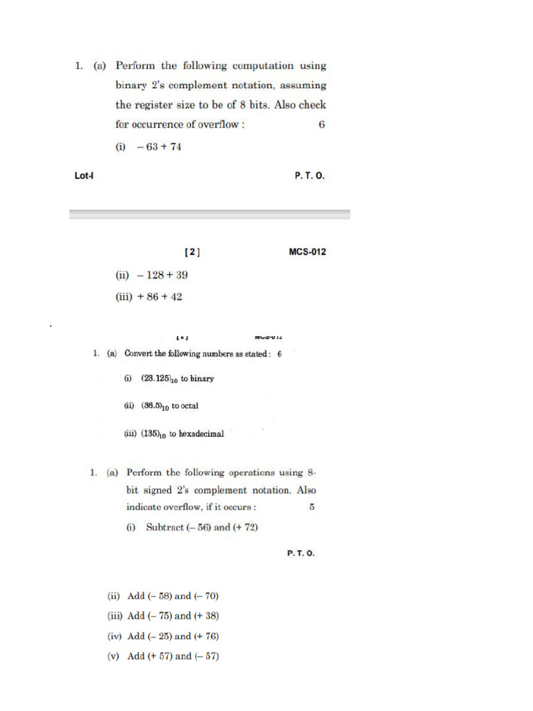 Answer Computer Organization | PDF