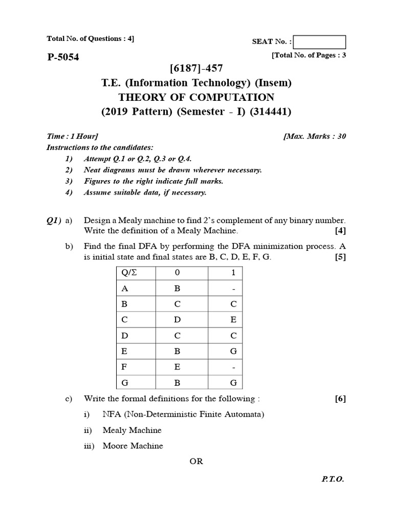 TOC SEP 2023 Insem TE IT SPPU | PDF TOC SEP 2023 Insem TE IT SPPU | PDF