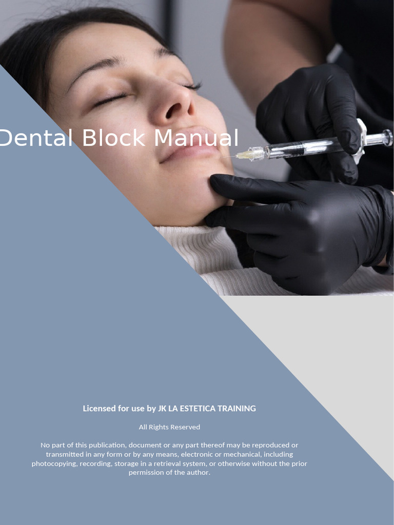 Dental Block Manual | PDF