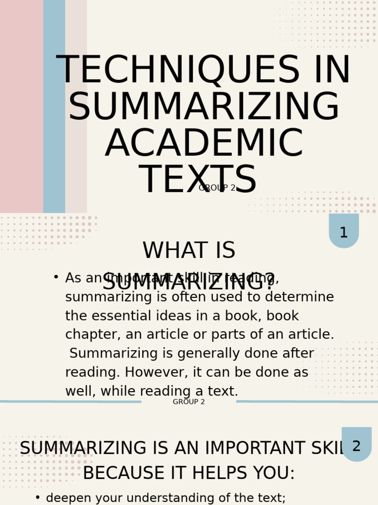 Group 2 Presentation | PDF