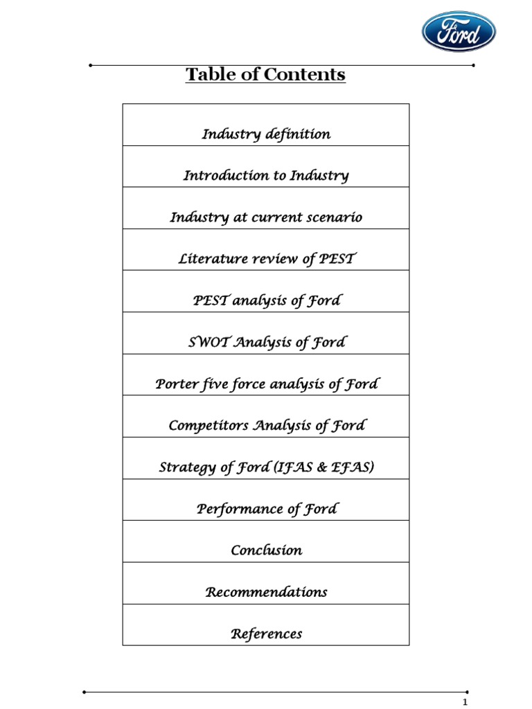 Ford Project | PDF | Ford Motor Company | Car