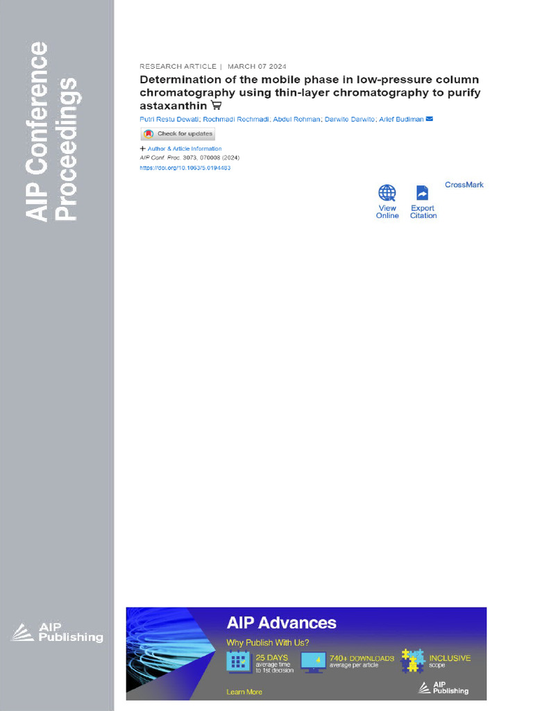 2024 - Determination of The Mobile Phase in Low-Pressure Column ...