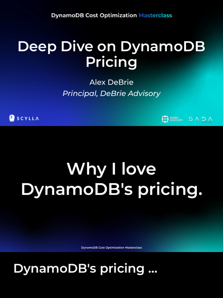 Dynamodb Cost Optimization Masterclass Deep Dive On Dynamodb Pricing