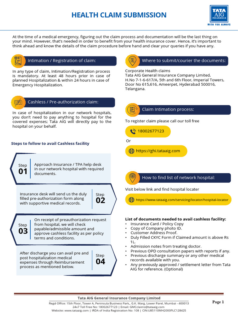 Health Claim Submission Procedure 2 | PDF