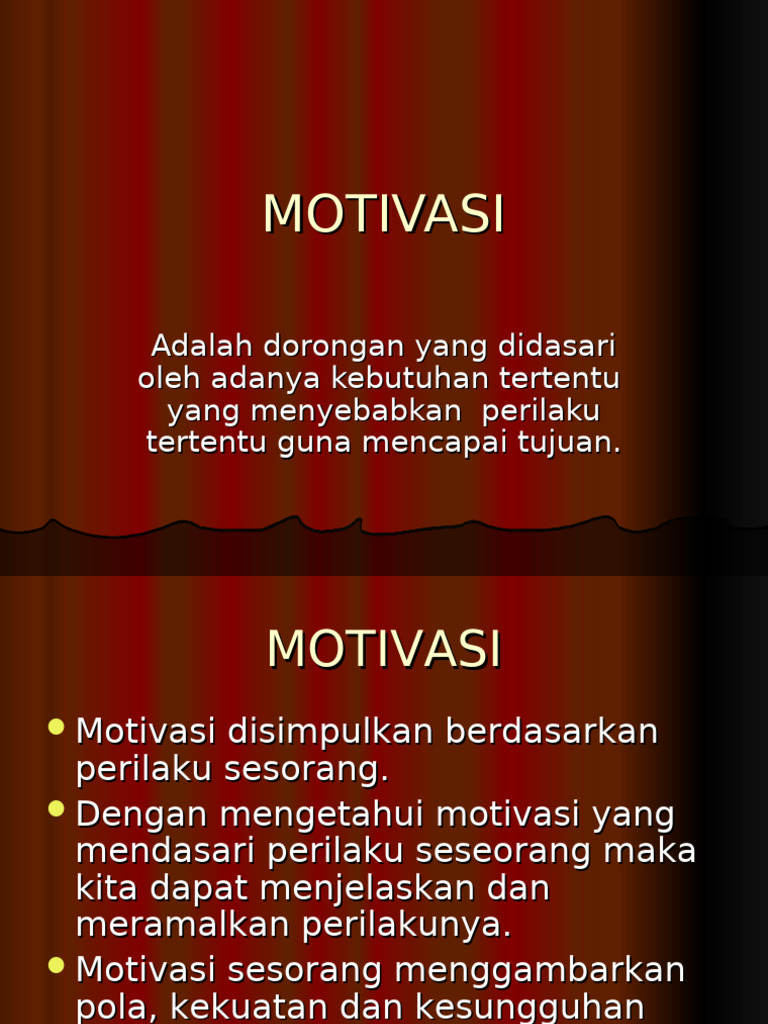 MOTIVASI | PDF