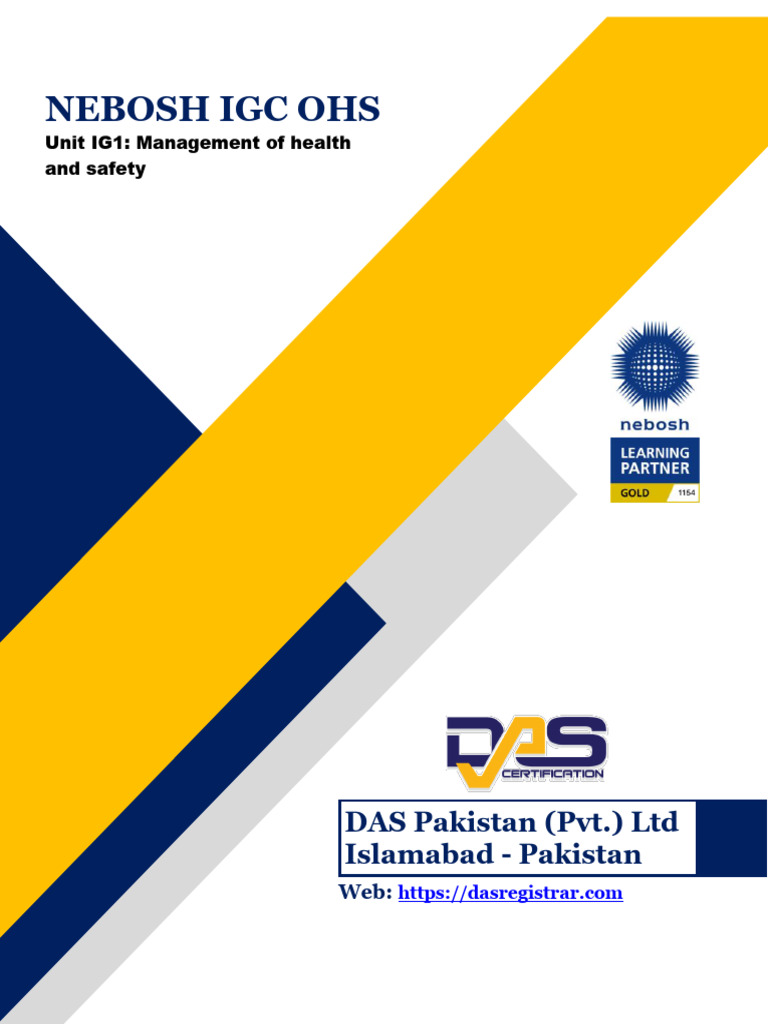 IG1 Learner Guide Nebosh | PDF