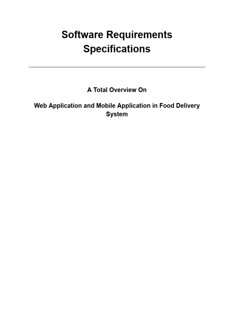 Software Document Pdf