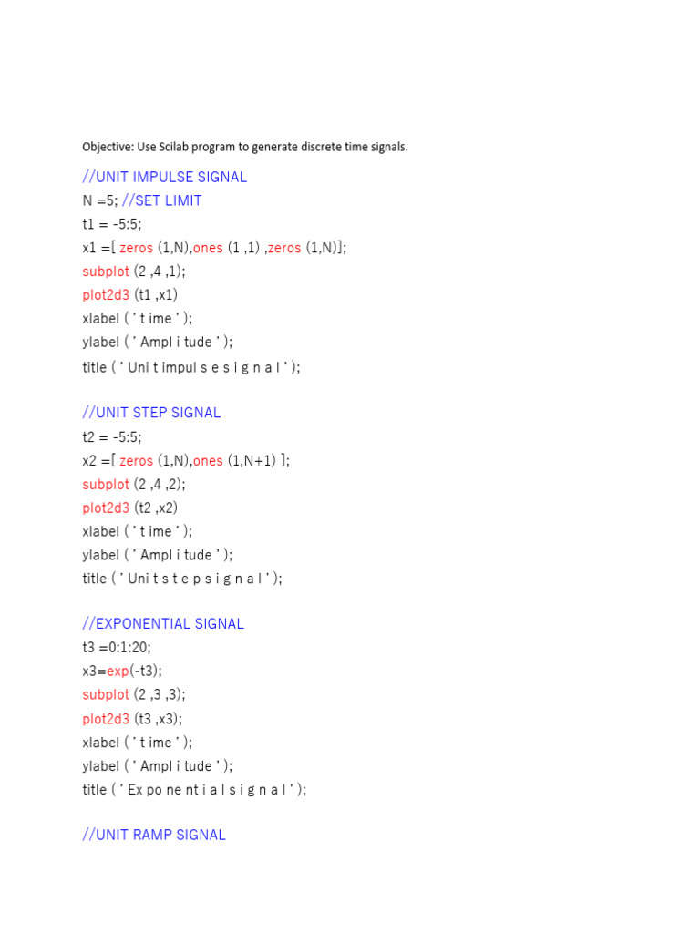 Lab Plotting-DT-Signals | PDF