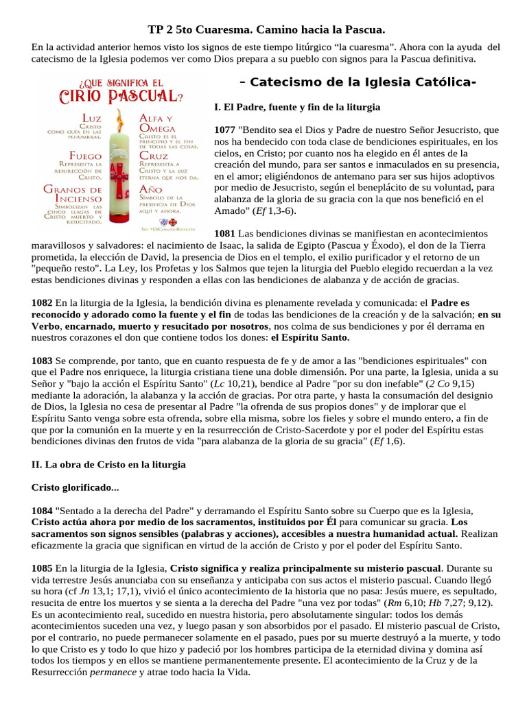 Cuaresma Camino Hacia La Pascua | PDF | Cristo (título) | eucaristía
