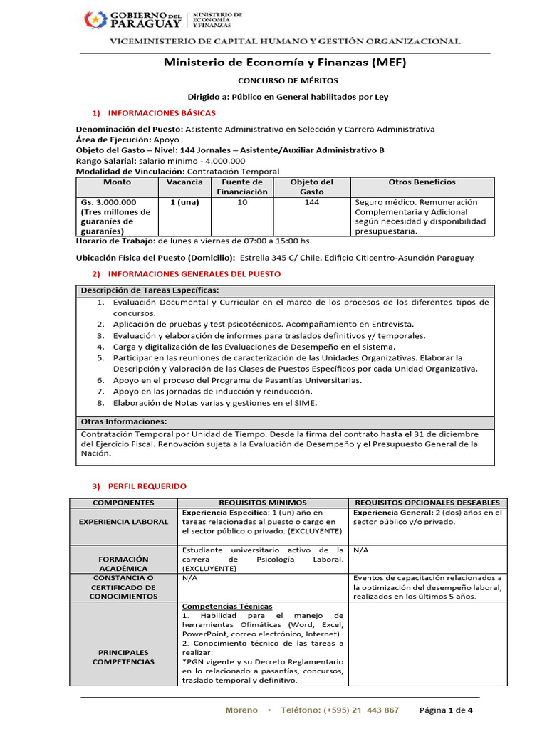 5 Asistente Administrativo en Selecci N y Carrera Administrativa Final 21-06-2024!02!58 06 | PDF