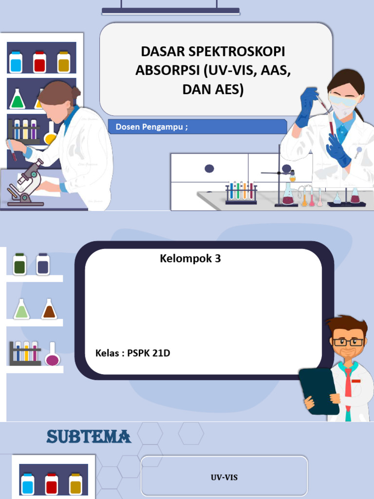 Kel 3 Kimia Instrumen - UV-VIS - PSPK 21D | PDF