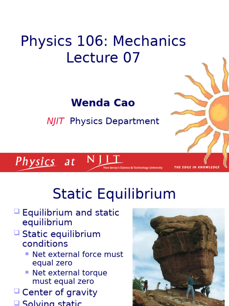 Physics106 Lecture07 | PDF