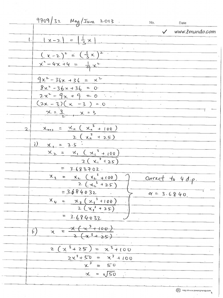 2013 May June Paper 32 | PDF