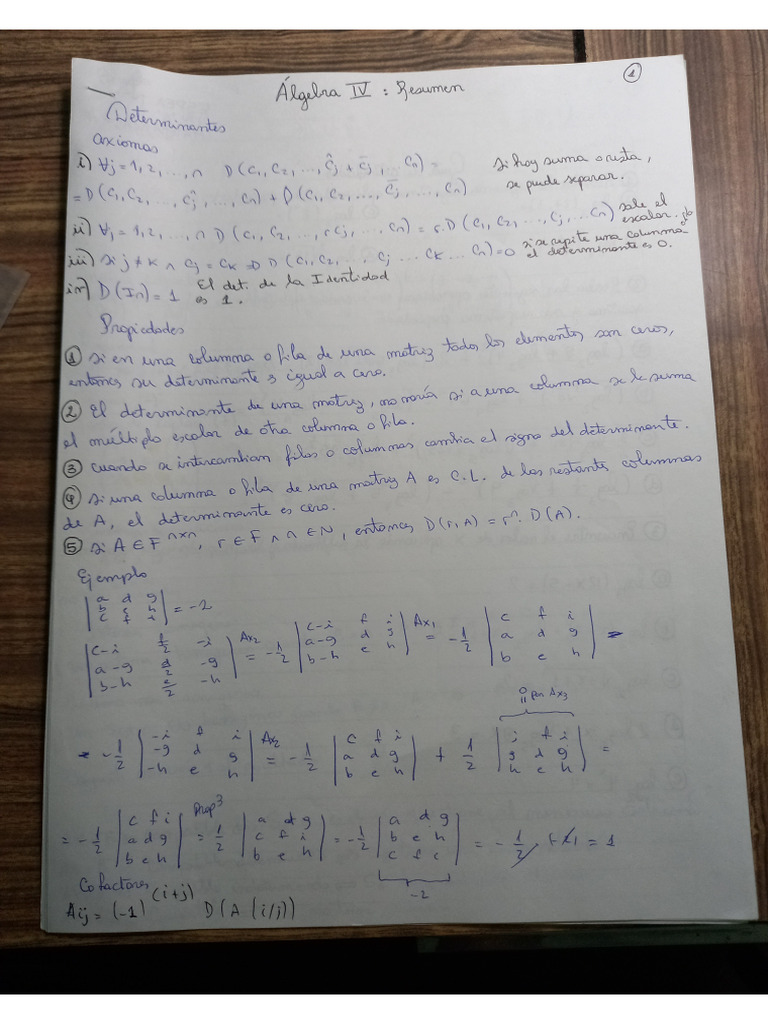 Álgebra IV - Apuntes | PDF