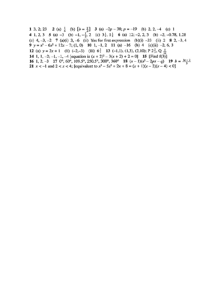 Answer Key Polynomial Pdf