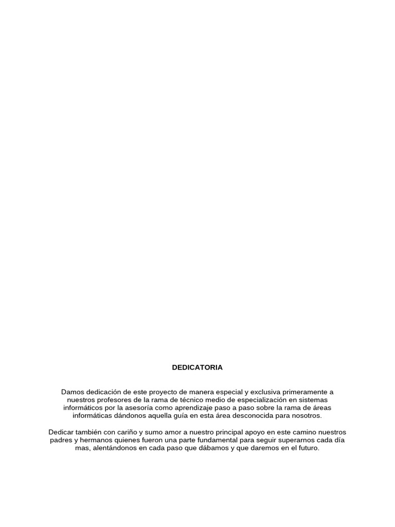 DEDICATORIA | PDF