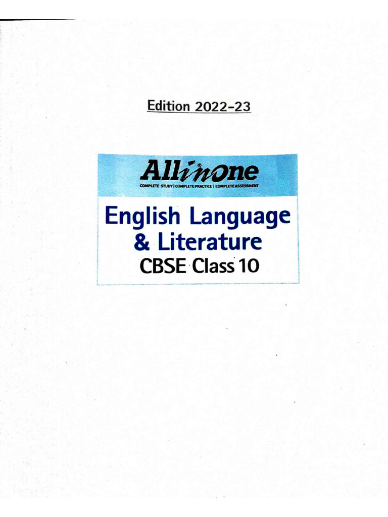 English All in One Class 10 | PDF