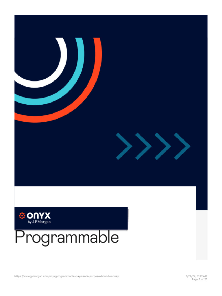 Understanding Programmable Payments, Programmable Money and Purpose ...