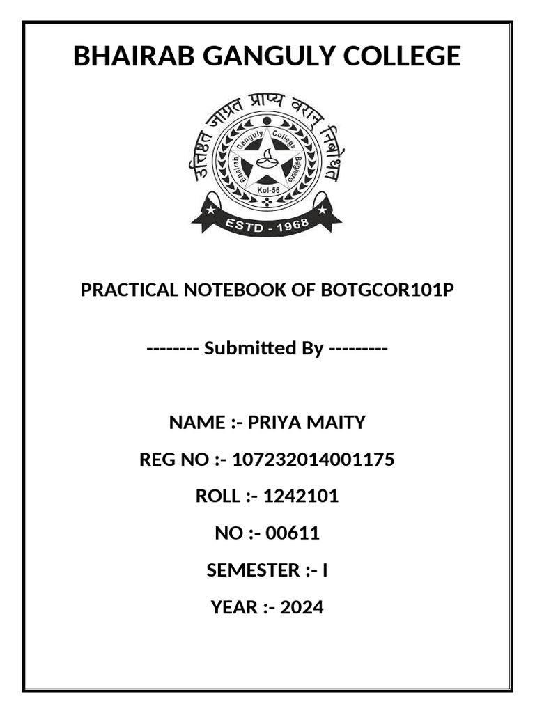 Bhairab Ganguly College 1 | PDF
