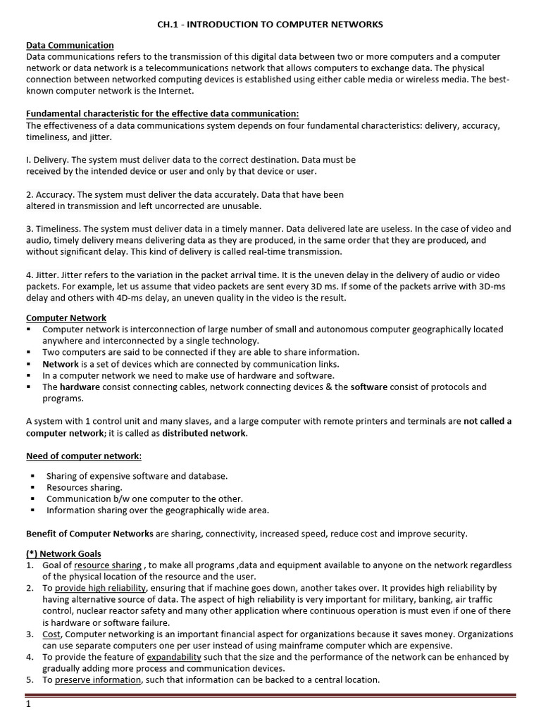 Introduction To Networks | PDF