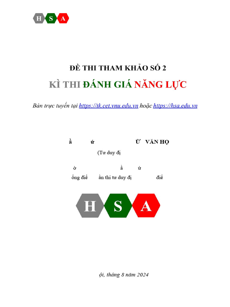 2024 08 09 de Thi Tham Khao Hsa Nam 2025 PDF - 24080 - 240814 - 194419 Pages | PDF