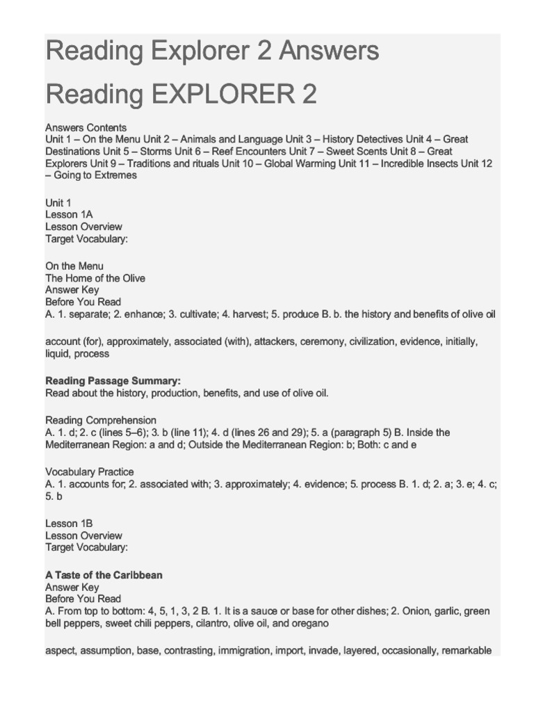 Reading Explorer Reading Explorer 2 A 2 | PDF