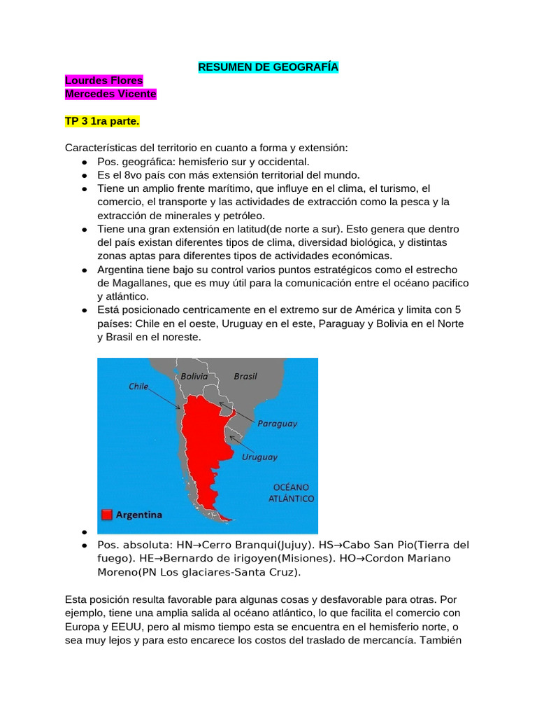 Resumen de Geografía | PDF