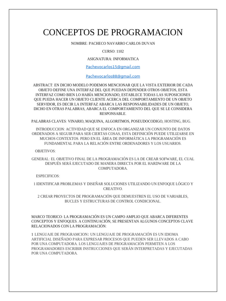 Desarrollo de La Practica 1102 #2 | PDF