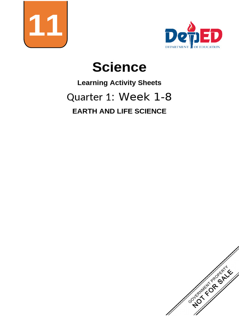 Earth and Life Science - G11 Word | PDF | Rock (Geology) | Igneous Rock