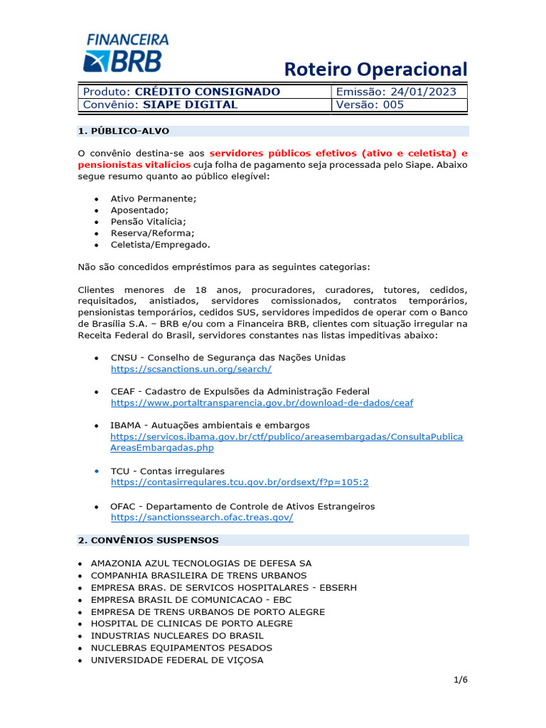 Novo Roteiro Operacional - Siape 2023 ATUALIZADO | PDF