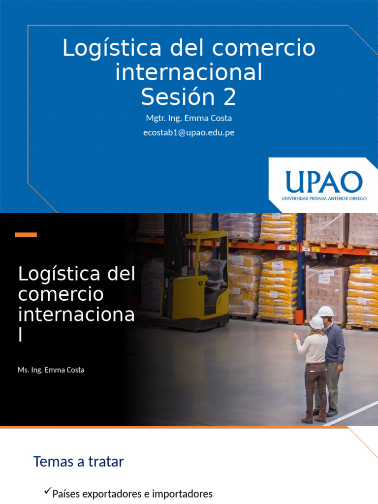 Sesion 2 Logística Del Comercio Internacional | PDF