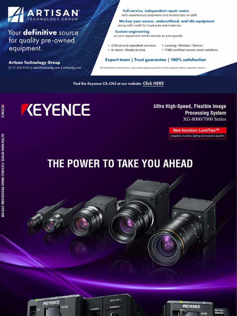 Keyence CA CN3 Datasheet 2018112172826 | PDF