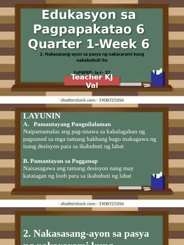 DLL - Esp6 Week6 - q1 by Teacher KJ Val2024 | PDF