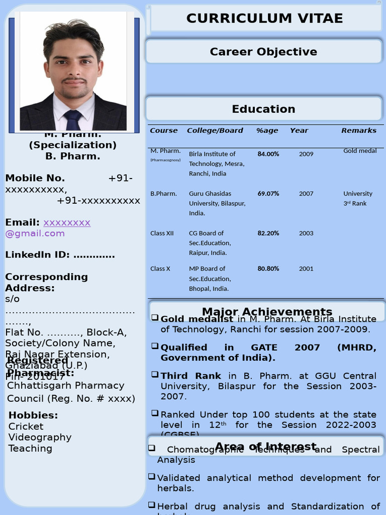 Sample CV | PDF