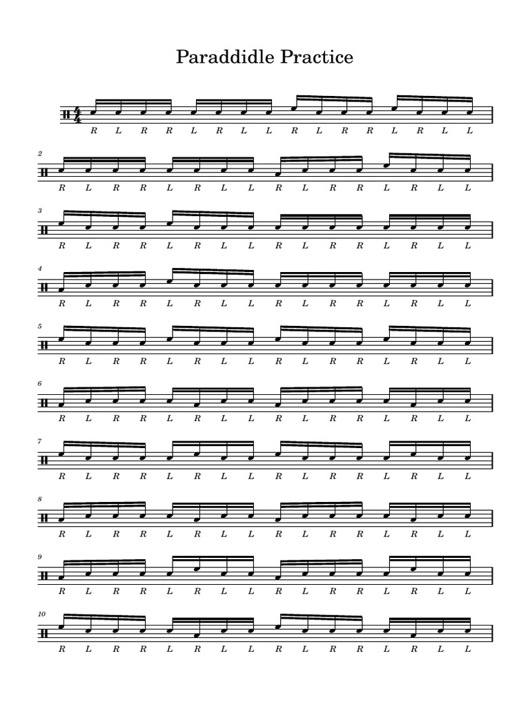 Paradiddle | PDF
