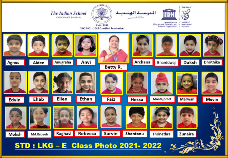 LKG E Class Photo 2021 - 2022-1 | PDF