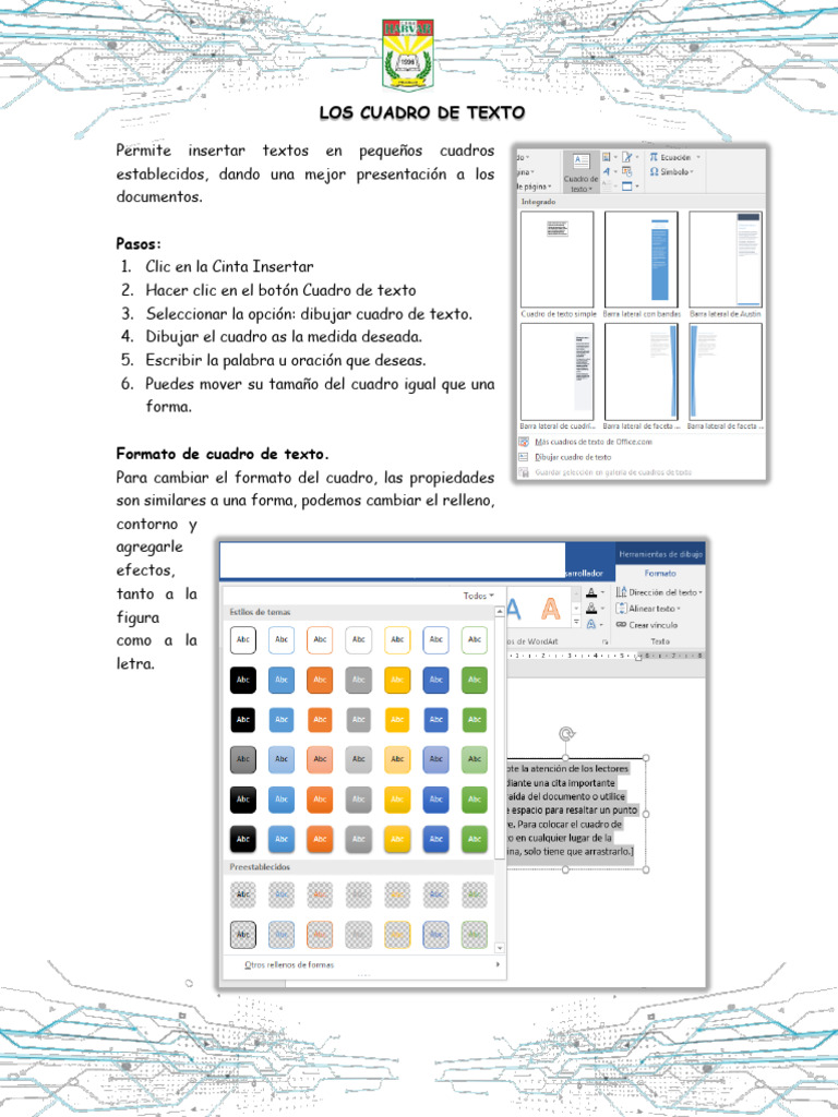 7-Los Cuadros de Textos | PDF