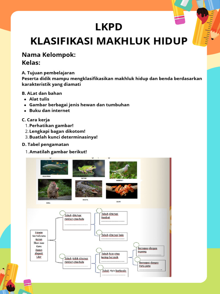 LKPD Kunci Determinasi | PDF
