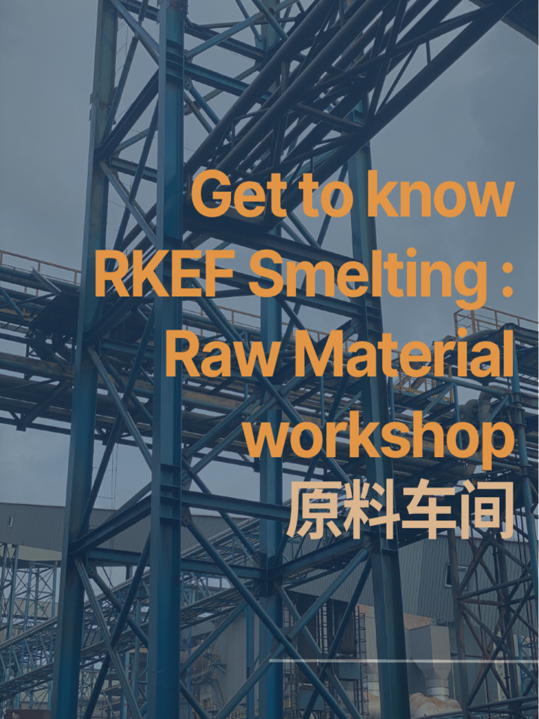 Raw Material Workshop | PDF