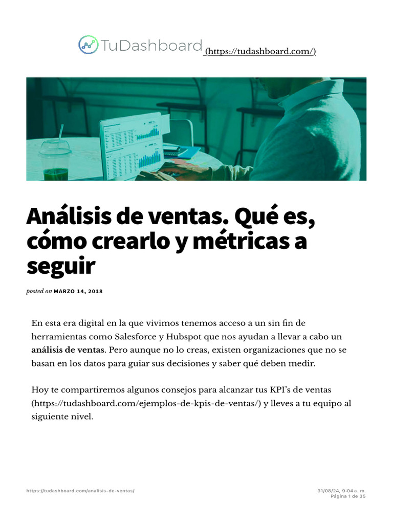 Análisis de ventas | PDF