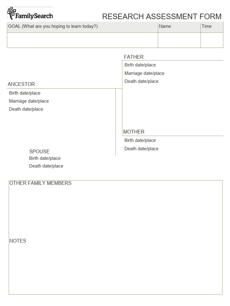 Research Assessment Form 144 | PDF