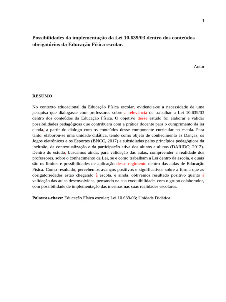 Artigo Corrigido Ortográfico | PDF