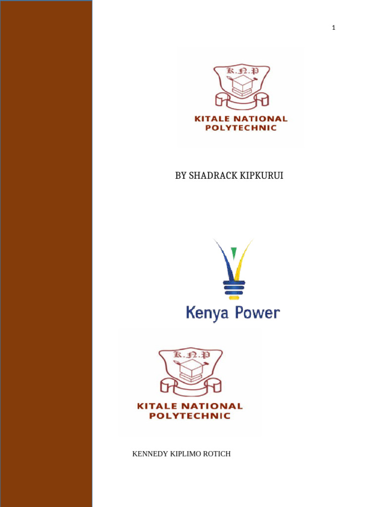 KPLC Industrial Attachment Report | PDF | Electrical Substation ...