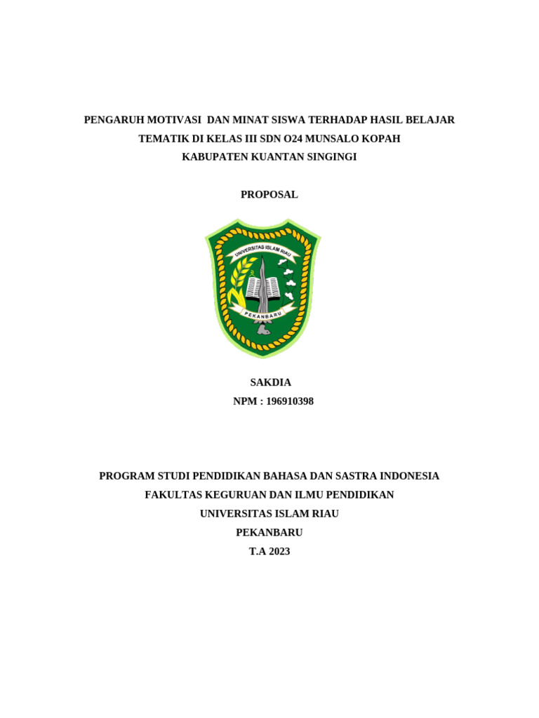 Proposal Finish 2 | PDF