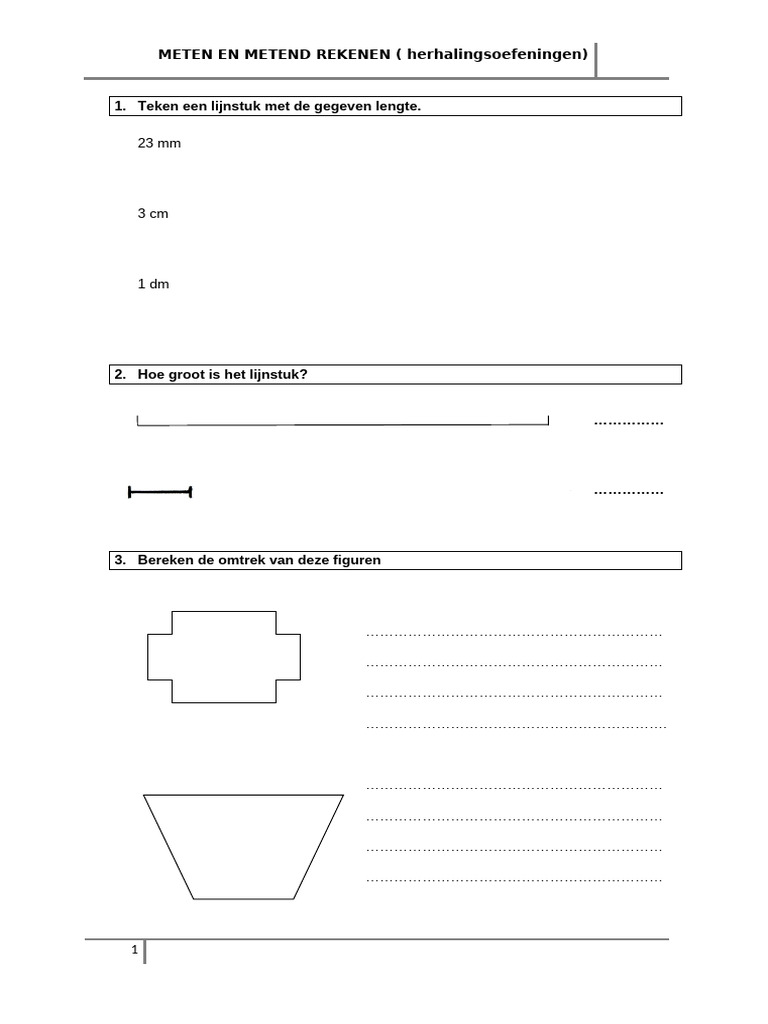 Meten en Metend Rekenen | PDF