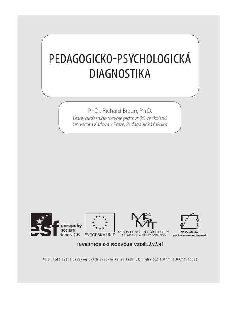 Richard Braun - Pedagogicko-Psychologická-Diagnostika | PDF
