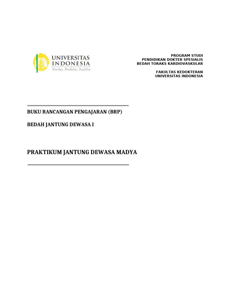 BRP Praktikum Jantung Dewasa Dasar | PDF
