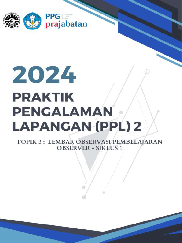 B4-5 Unggah LK 4 - Lembar Observasi Pembelajaran Observer - Siklus 1 | PDF