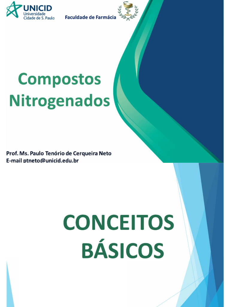 Aula 6 Compostos Nitrogenados | PDF