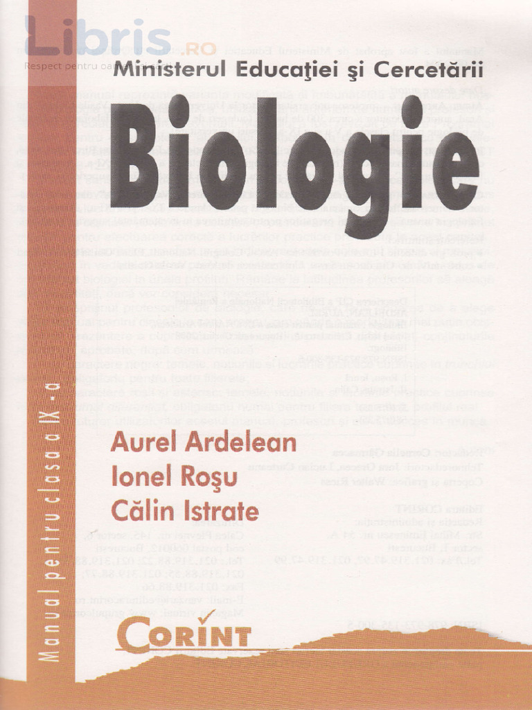 Biologie - Clasa 9 - Manual - PDF Descărcare Gratuită | PDF